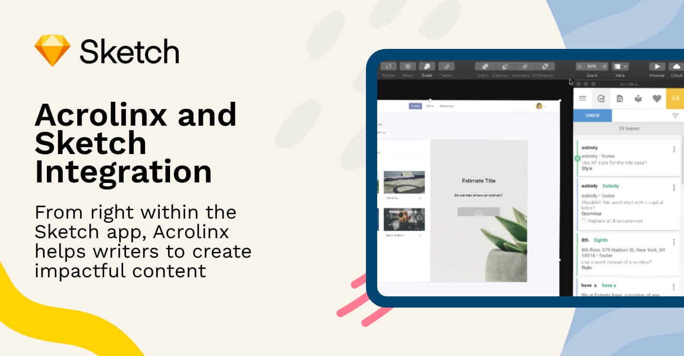 Acrolinx and Sketch Integration | Acrolinx