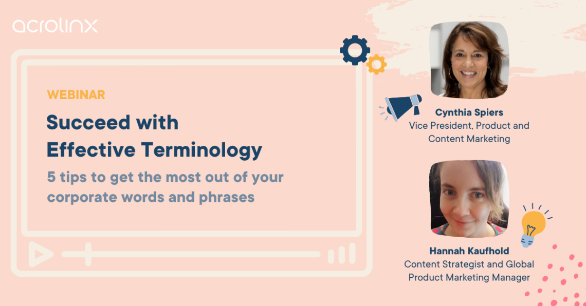 Succeed with Effective Terminology - Acrolinx