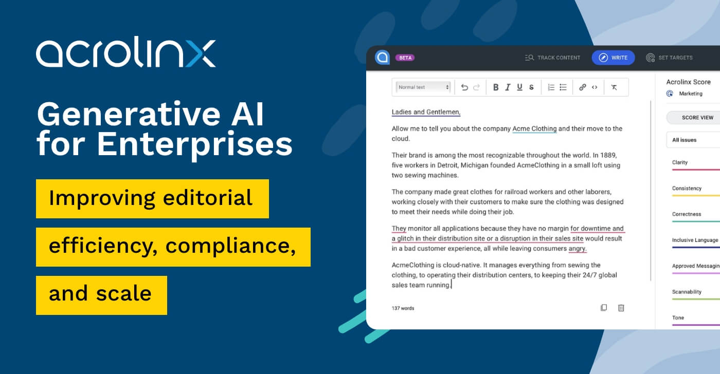 How Acrolinx Improves Content Efficiency, Compliance, and Scale with Governance and Generative ...